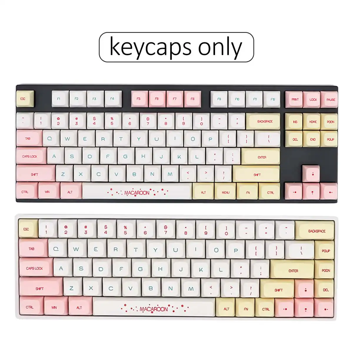 146-Keycaps-XDA-Profile-PBT-Keycaps-Macaron-DYE-Sublimation-Keycaps-For ...