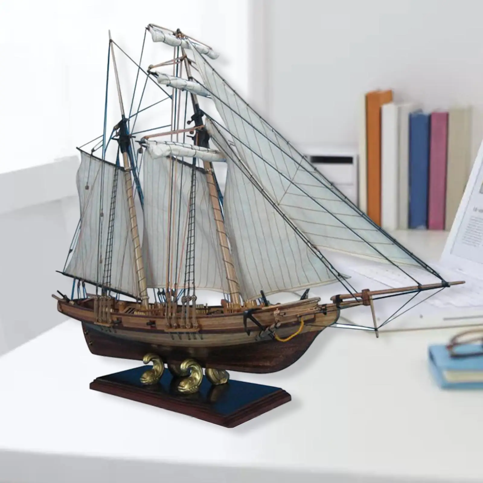3D-Sailing-Boat-Model-Kits-Halcon180-Home-Decor-Toy-Ship-Kits-for-Hobby ...