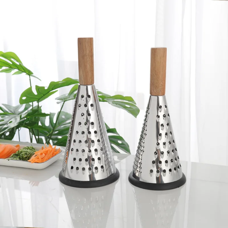 Wooden-Handle-Three-Sided-ConiCal-StainleSS-Steel-Vegetable-Radish ...