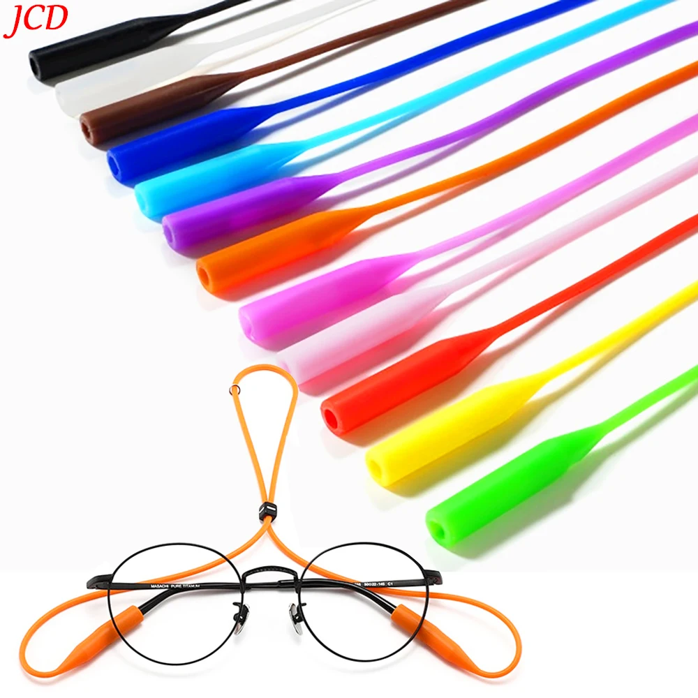 1 PCS Adjustable Elastic Silicone Eyeglasses Straps Sunglasses Chain ...