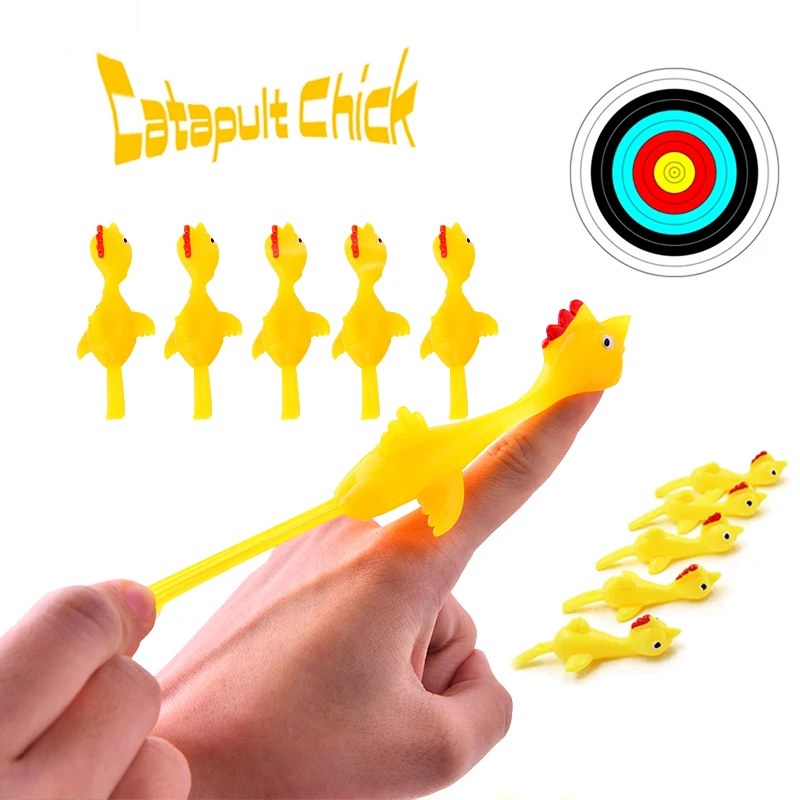 10-30PCS-Catapult-Launch-Turkey-Slingshot-Finger-Catapult-Chick-Elastic ...