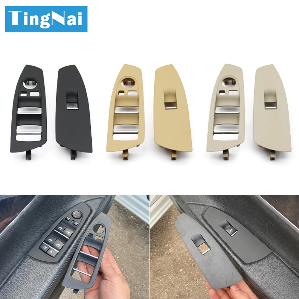 LHD-Car-Front-Door-Window-Control-Switch-Outer-Frame-Panel-Trim-Cover ...