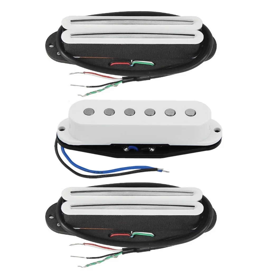 FLEOR-Alnico-5-SSS-Guitar-Dual-Rail-Humbucker-Pickup-Single-Coil-Pickup ...