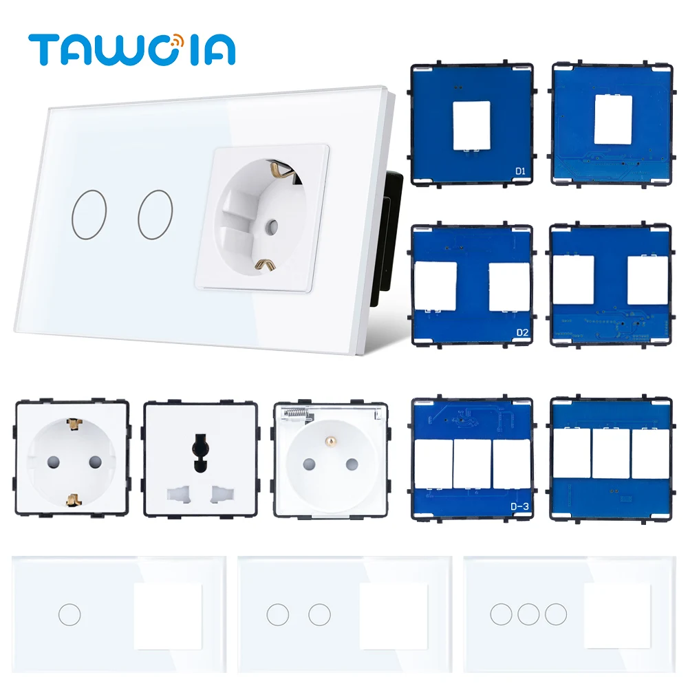 Switch-With-Socket-Glass-Panel-Parts-Touch-Switch-1-2-3-Gang-1-2-Way ...