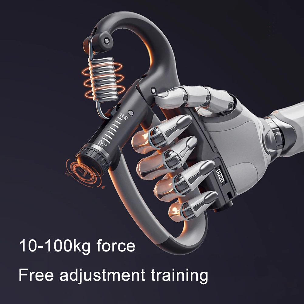 100KG-Adjustable-Heavy-Gripper-Fitness-Hand-Exerciser-Grip-Wrist ...