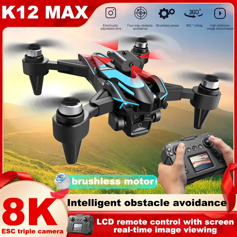 2024-New-K12-MAX-Drone-Professional-HD-8K-Three-Camera-360-Obstacle ...