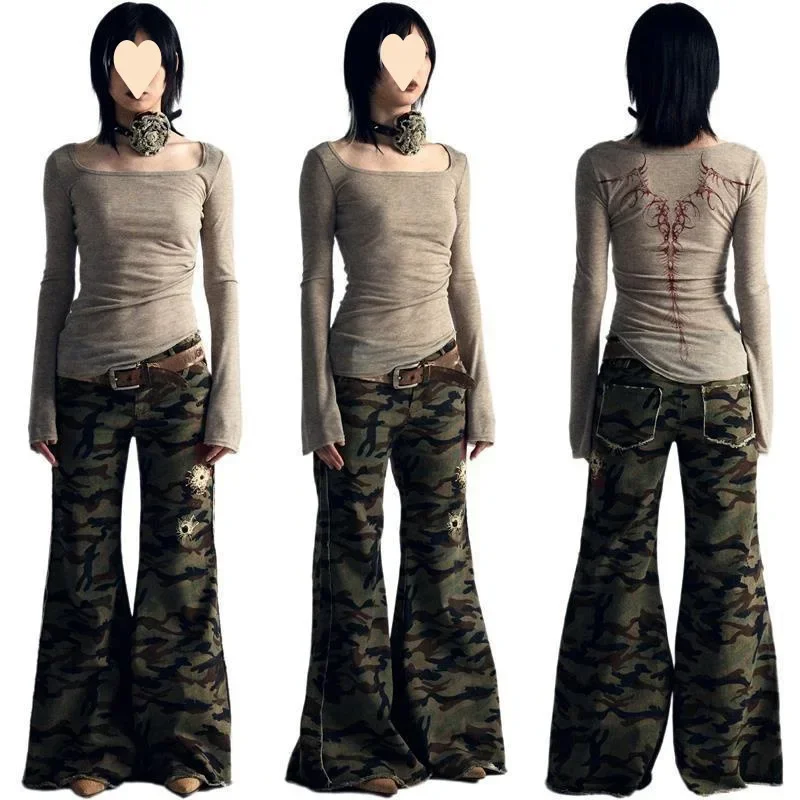 90s-Vintage-E-girl-Emo-Clothes-Fires-Graphic-Print-Y2K-Grunge-T-shirt ...