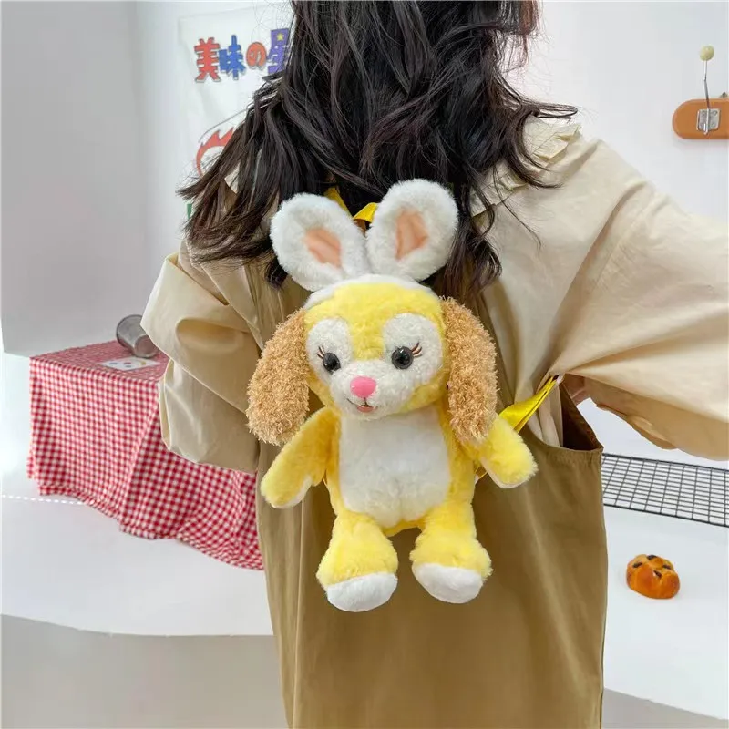 30cm-Kawaii-Yellow-Dog-Plush-Toy-Backpack-Cute-Rabbit-Ear-Puppy ...