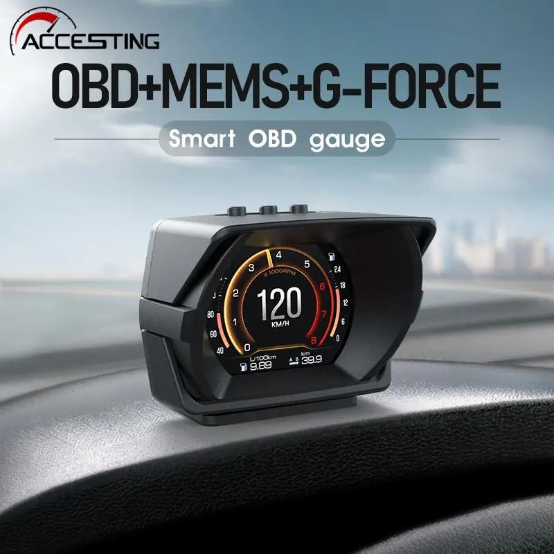 New-Heads-Up-Display-3-IN-1-OBD2-GPS-G-FORCE-Gauge-Car-On-board ...