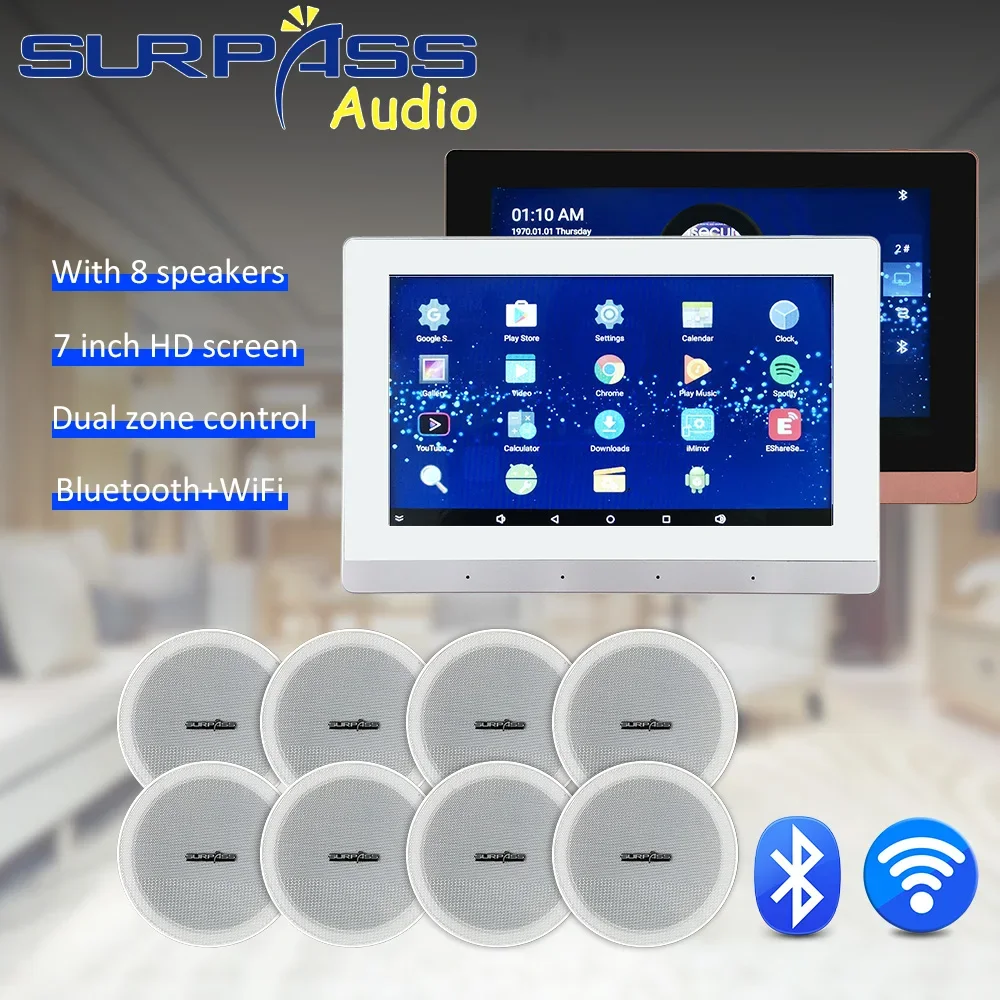 Smart-Home-Bluetooth-Wireless-WiFi-Wall-Amplifier-Touch-Screen-Android ...