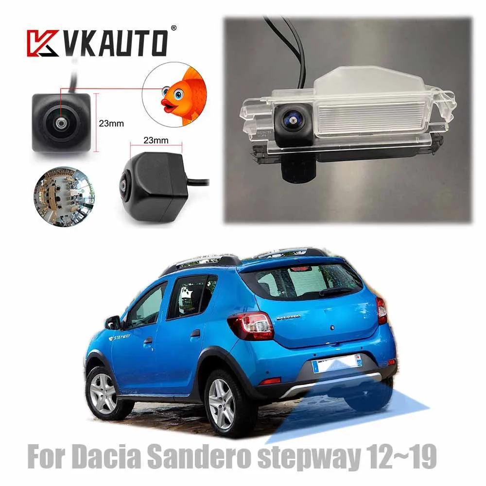 Vkauto-Fish-Eye-Rear-View-Camera-For-Dacia-Sandero-stepway-Sandero-II ...