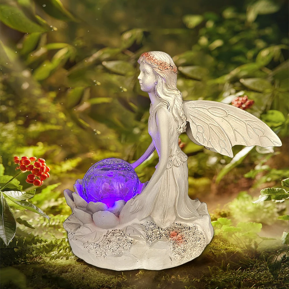 Luminous-Crafts-Ornaments-Resin-Luminous-Elf-Girl-Garden-Crafts ...
