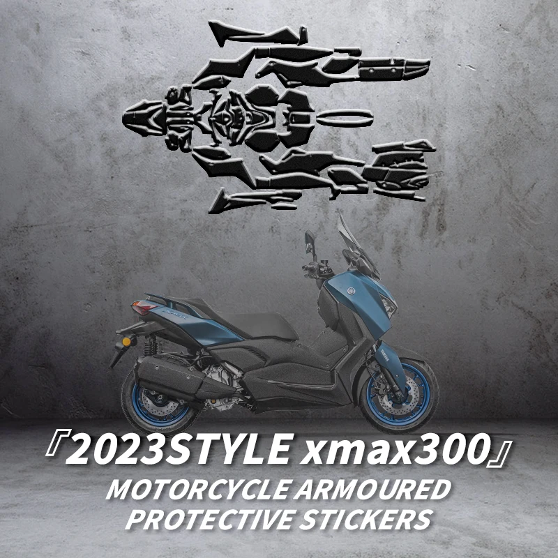 For-YAMAHA-XMAX300-2023-Style-Motorcycle-Armoured-Protective-Sticker ...