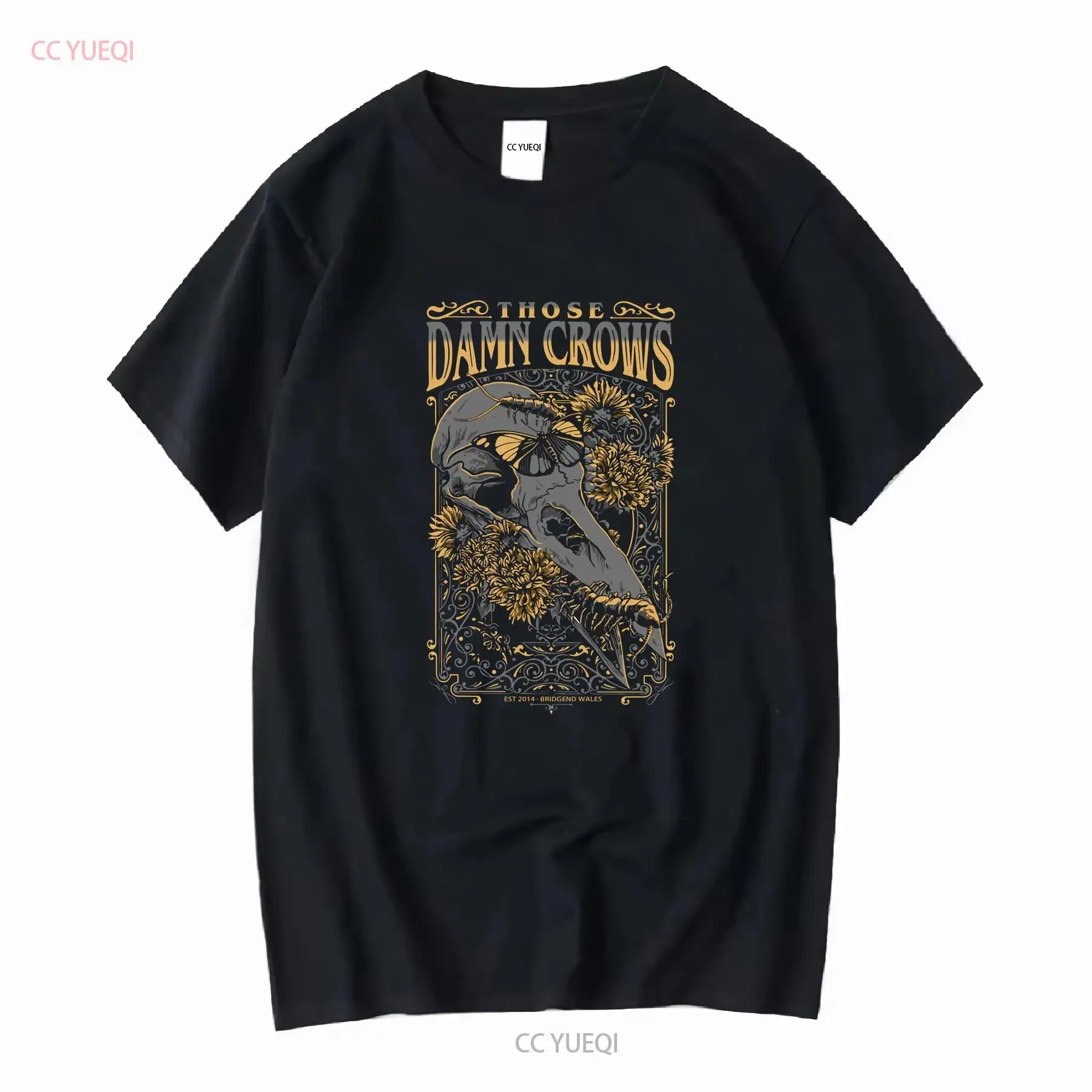 Camiseta Those Damn Crows 'Crow Skull', negra, todas las tallas S a 5XL ...