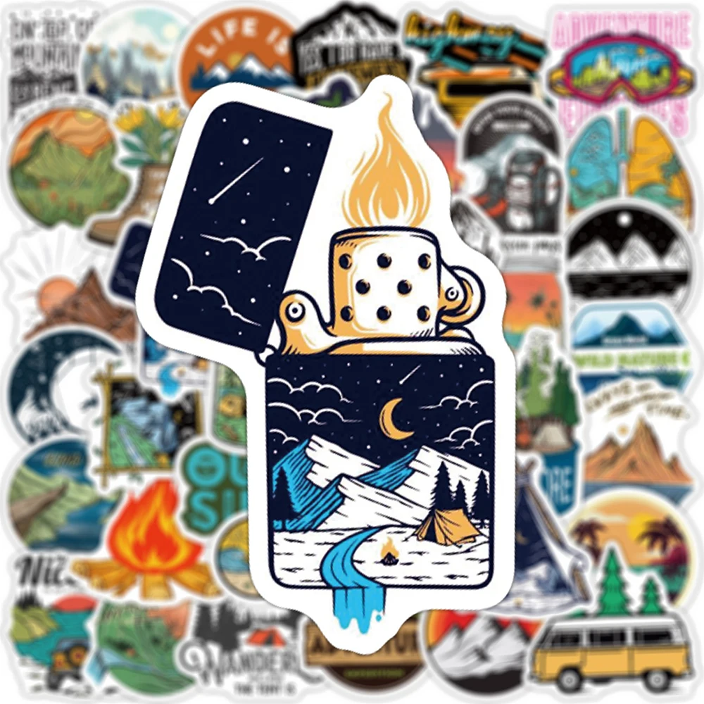 10-50-100pcs-Outdoor-Hiking-Camping-Graffiti-Stickers-Cartoon-Decal-DIY ...