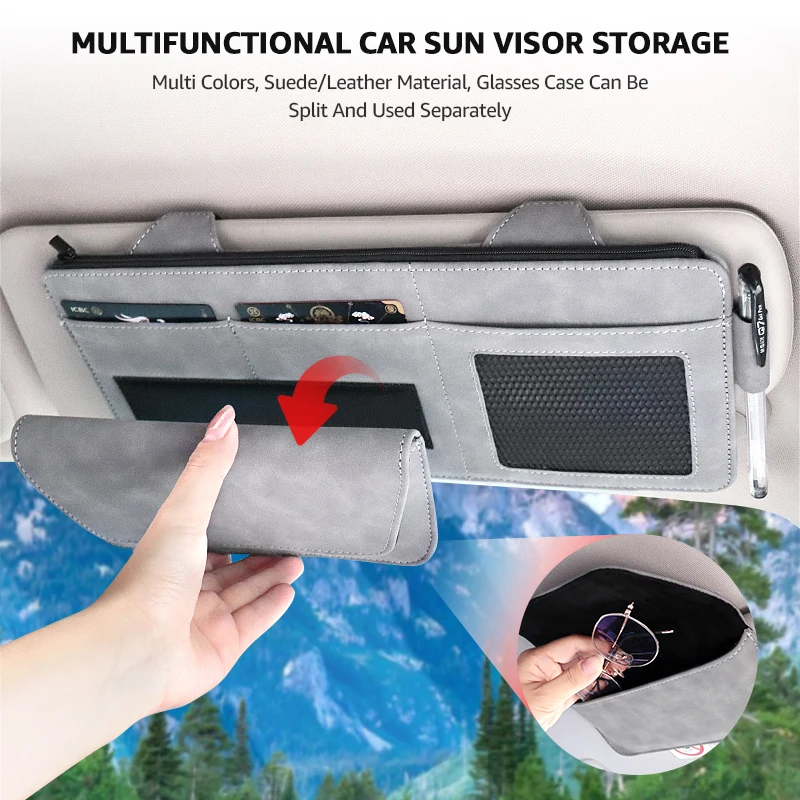 Car-Sun-Visor-Storage-Bag-Multi-Pocket-Sun-Visor-Organizer-Universal ...
