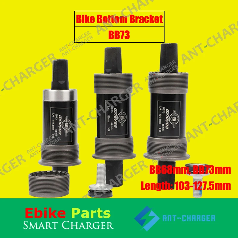 Bike Bottom Bracket 68mm 73mm BB 73 103 127.5mm Bicycle MTB BB68 Square Hole Bearing Center Axle ...