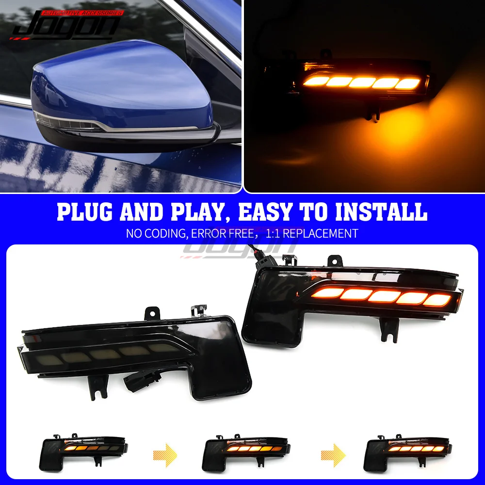 Dynamic Indicator Blinker Light For Cadillac CT5 CT6 Side Rear Mirror ...