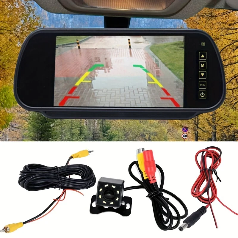 Car-Rear-View-Kit-Backup-Mirror-Monitor-7-Inch-Display-Parking ...