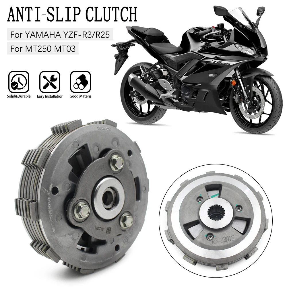 For Yamaha Anti-Slip Clutch YZF-R3 YZF R3 R25 MT250 MT03 Slipper Clutch ...