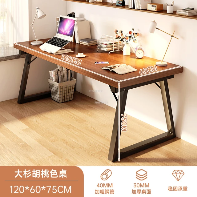 Modern Wooden Computer Desks Nordic Office Furniture Rectangular Table ...