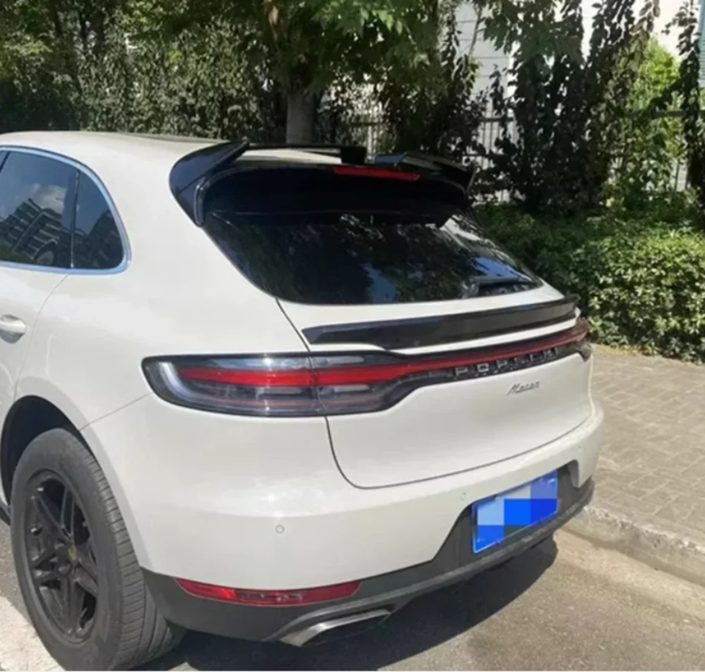 Glossy black For Porsche Macan Roof Middle Spoiler 2015 2016 2017 High ...