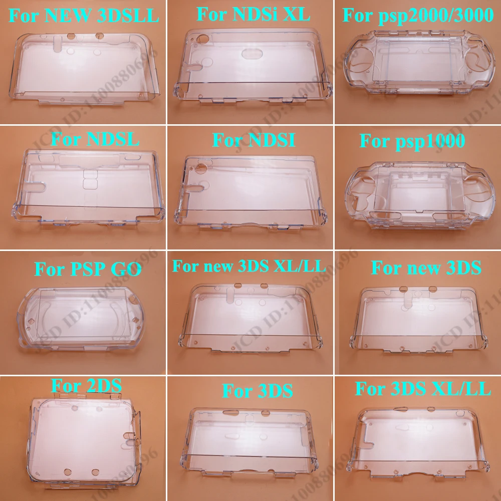 1pc-Plastic-Clear-Crystal-Hard-Shell-Case-Cover-For-3DS-New-3DS-XL-LL ...