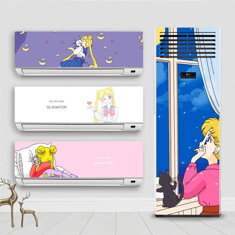 Japanese-cartoon-comics-air-conditioner-stickers-refurbishment-stickers ...