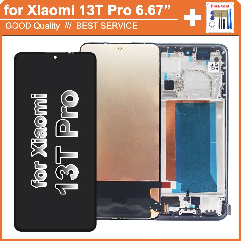 Tested AMOLED LCD for Xiaomi Mi 13T Pro 23078PND5G LCD Display Touch ...