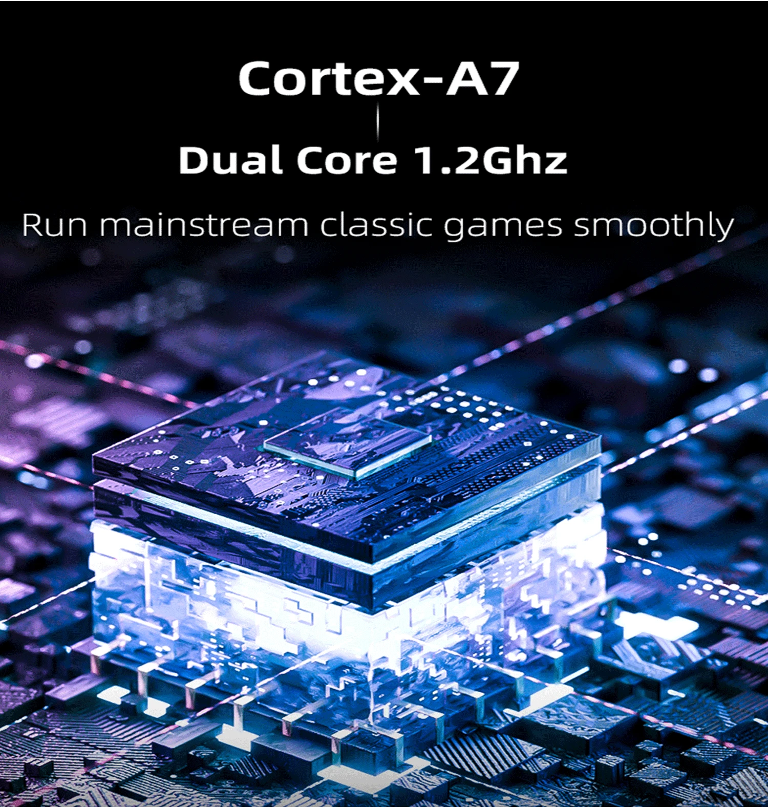 Purple 128g - MIYOO MINI Plus-Console de jeux vidéo rétro portable, 3.5 ...