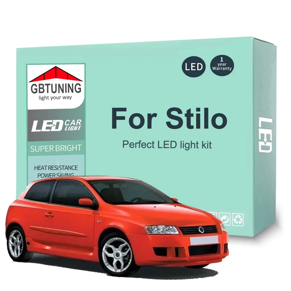 14Pcs-Canbus-LED-Interior-Light-Bulb-Kit-For-Fiat-Stilo-2001-2002-2003 ...