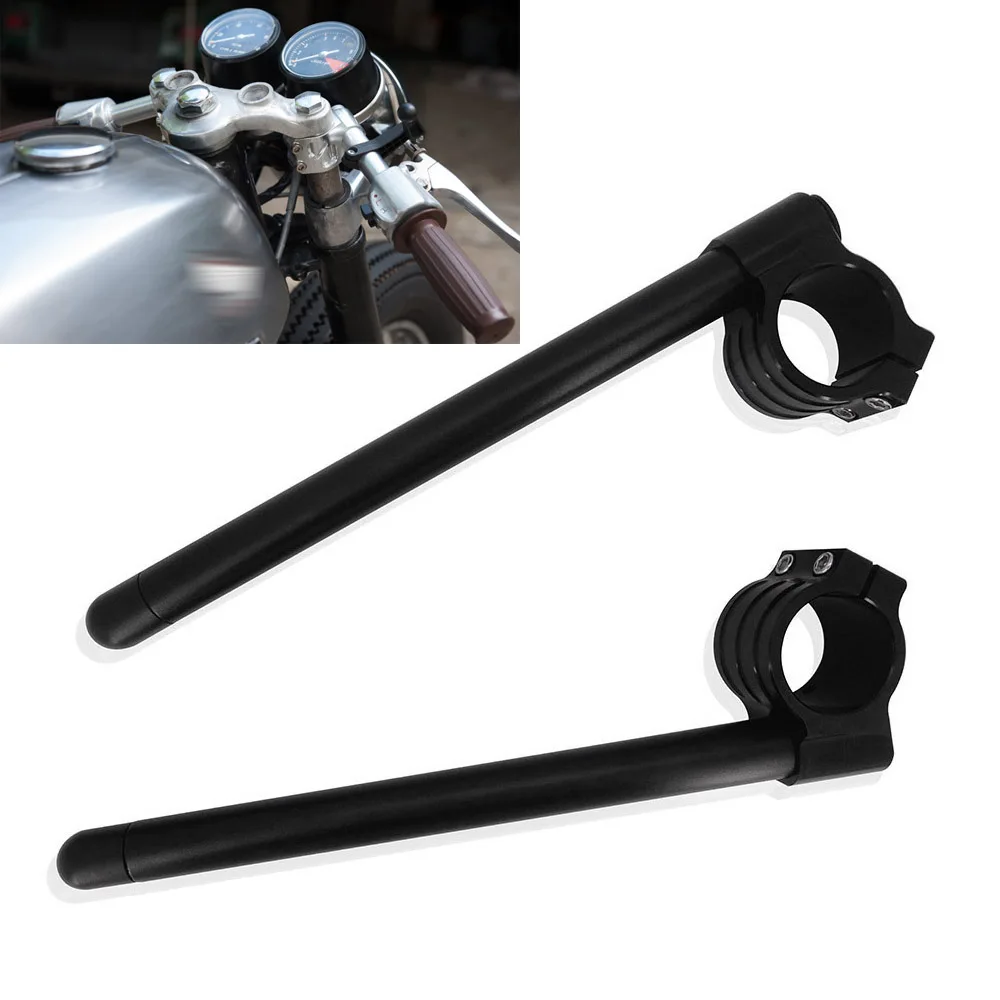 Cafe-Racer-Motorcycle-Adjustable-Clip-Ons-Handlebar-31-33-36-37-38-41 ...