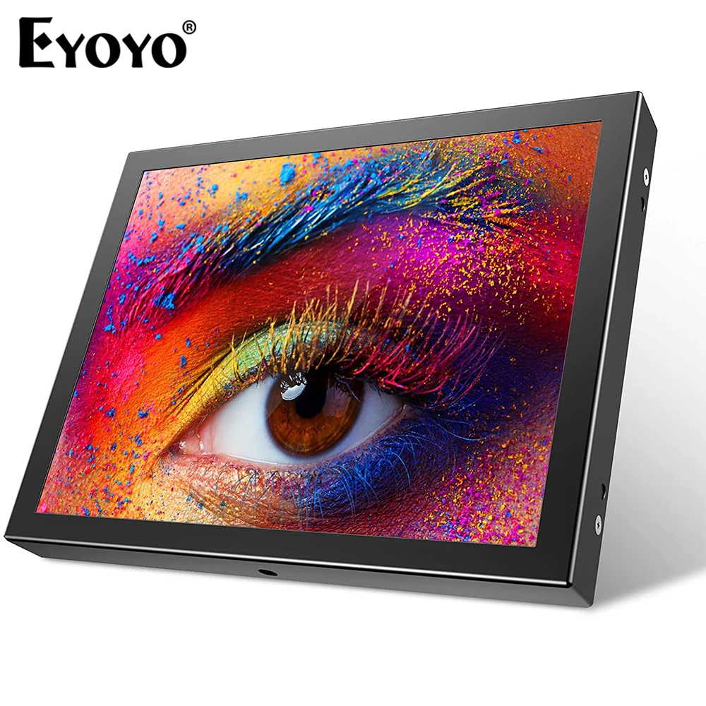 Eyoyo 8 "소형 미니 모니터 1024x768 해상도 자동차 후면보기 TFT LCD 화면, HDMI/VGA/AV 비디오 입력 ...