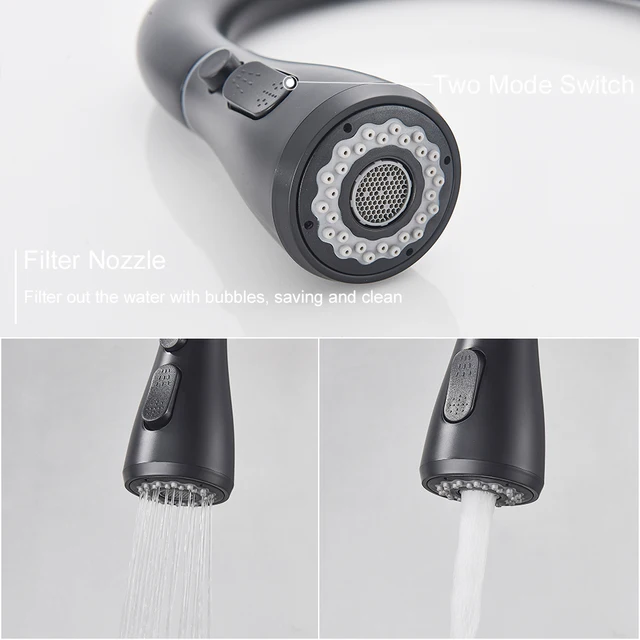 Stream & Spray Pull Out Kitchen Sink Faucet - FaucetBazaar 1