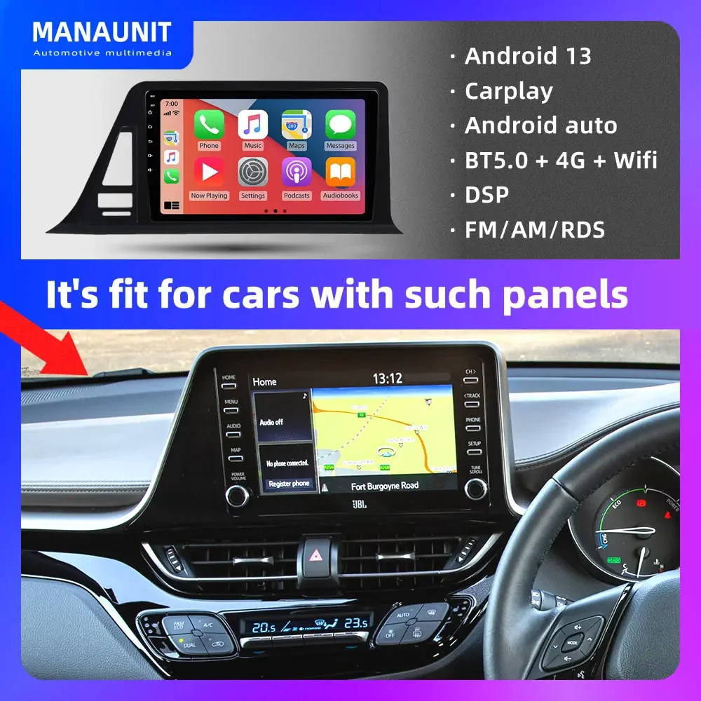 For-Toyota-C-HR-CHR-RHD-Europe-2016-2018-Car-Multimedia-Player-Carplay ...