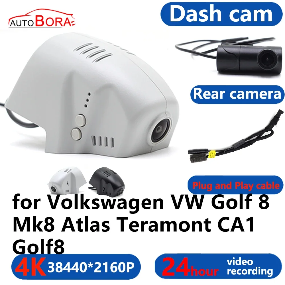 AutoBora 4K Wifi 3840*2160 Car DVR Dash Cam Camera 24H Video Monitor ...