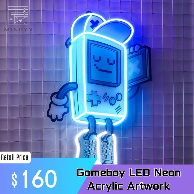 Custom-LED-Neon-Sign-Light-Gameboy-Room-Decoration-Wall-Art-Business ...