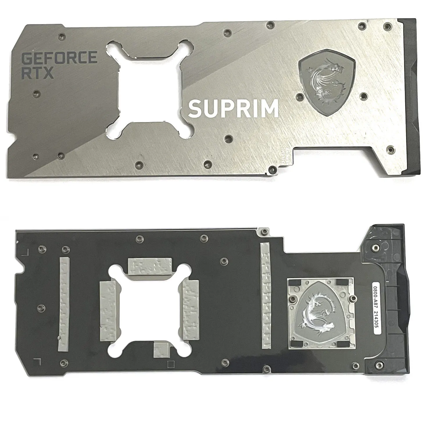 Used Original MSI RTX 3080 3080 Ti SUPRIM X graphics card backplane ...