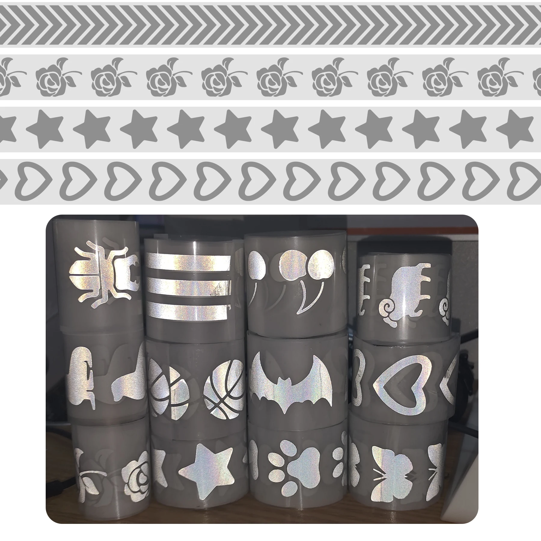 Heat-Transfer-Thermal-Stickers-Silver-Reflective-Tape-Sticker-Vinyl ...