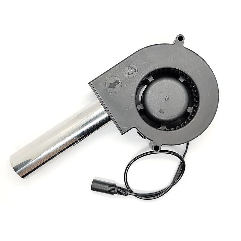 9733 9cm BFB1012EH 스테인레스 스틸 원형 파이프 110V-220V ~ 12V 2A 대용량 팬이 있는 야외 바베큐 ...