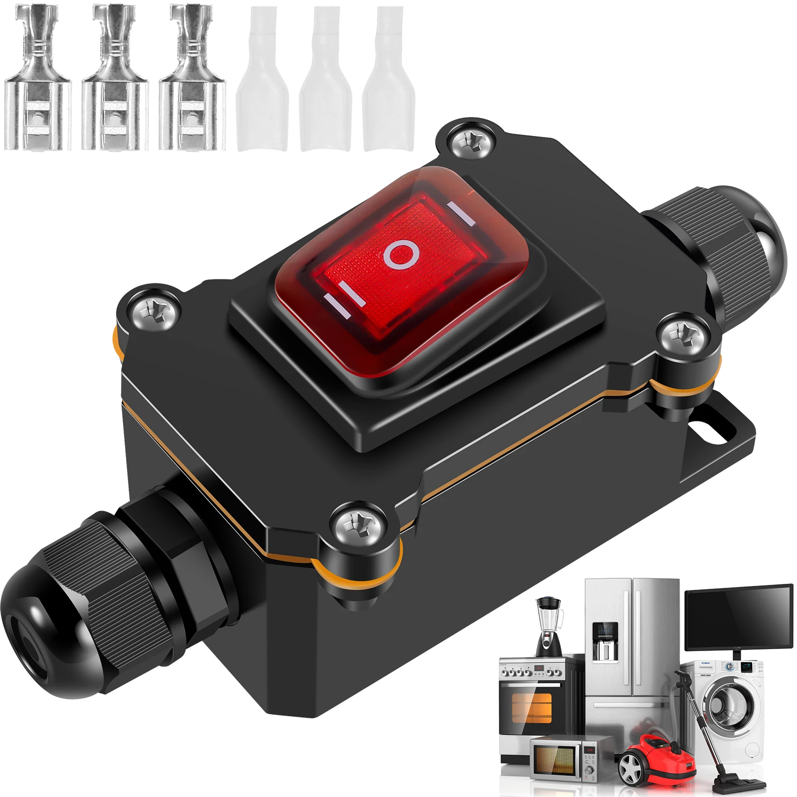 Inline-Power-Cord-Switch-Box-110V-220V-16A-20A-Marine-Rocker-On-Off ...