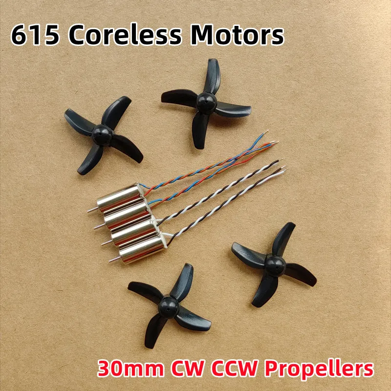 615-Coreless-Motors-3-7V-6-15mm-Motor-30mm-Props-Propellers-Fans-For ...