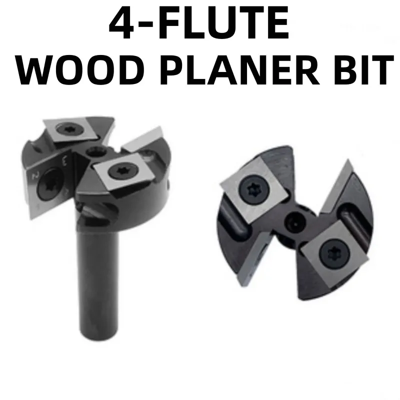 Dreanique 2-Flute Wood Planer Bit 38.1mm 45mm Cutting Diameter 8 12 mm ...