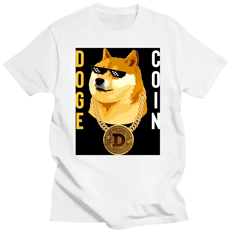 Doge-Gansta-Crypto-Altcoin-Shirt-Men-Short-Summer-Sleeve-TShirt-Doge ...