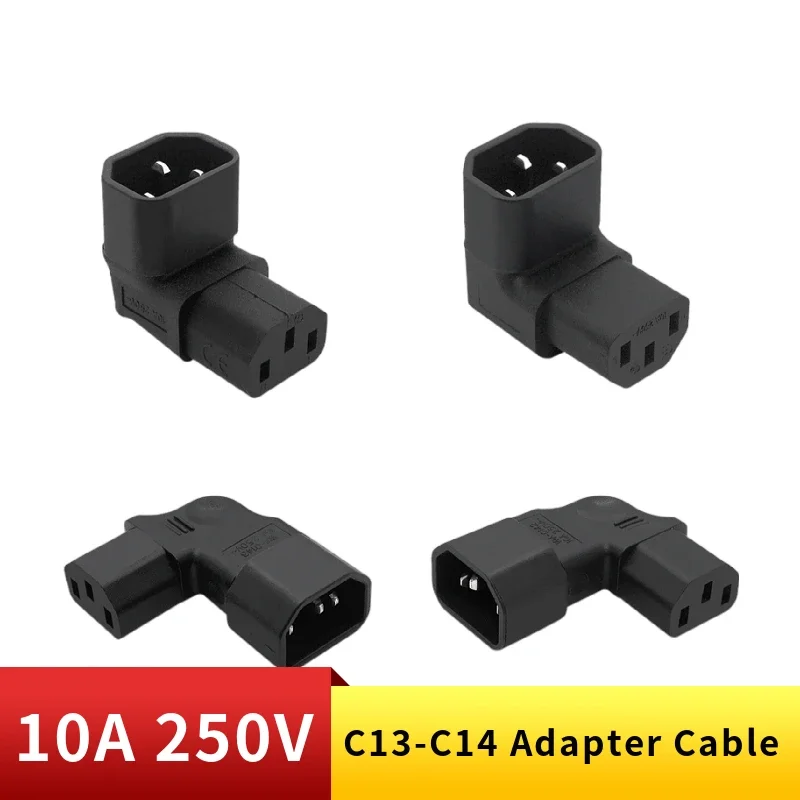 IEC60320-C13-Angle-Converter-Angle-Extension-Cable-C13-to-C14-PDU-Angle ...