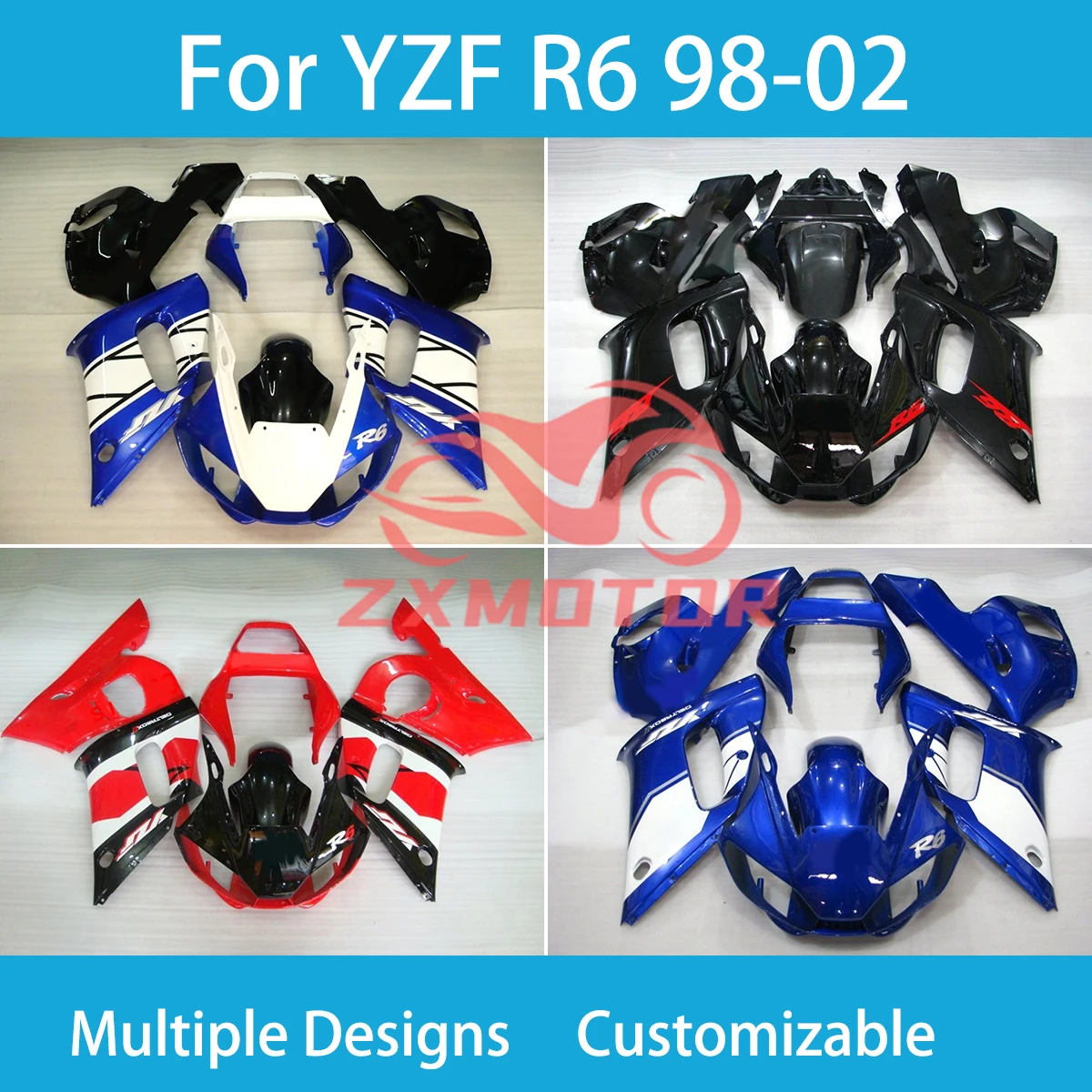 YZF-R6-98-99-00-01-02-Aftermarket-Fairing-Kit-for-Yamaha-YZF-R6-1998 ...