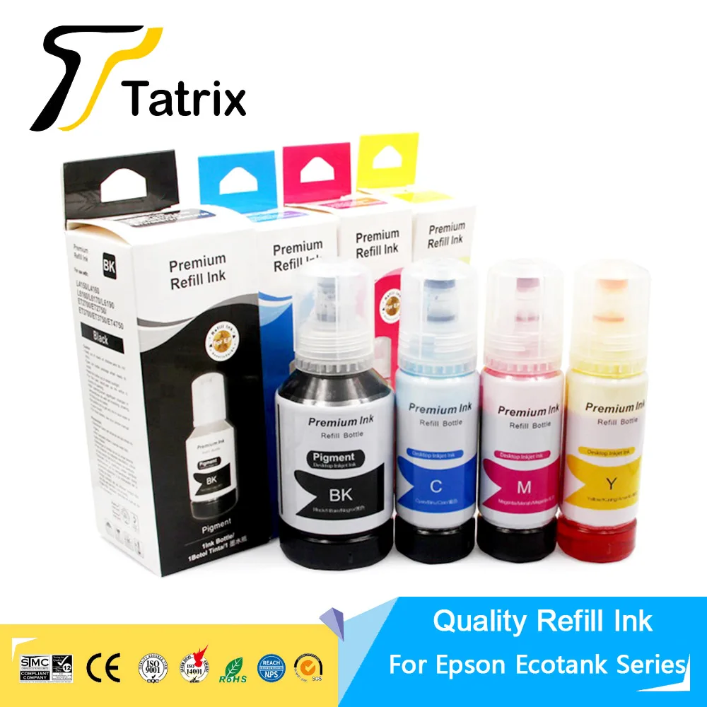 Tatrix คุณภาพหมึกเติมสำหรับ002 101 102 105 502 504 EcoTank หมึกสำหรับ ...