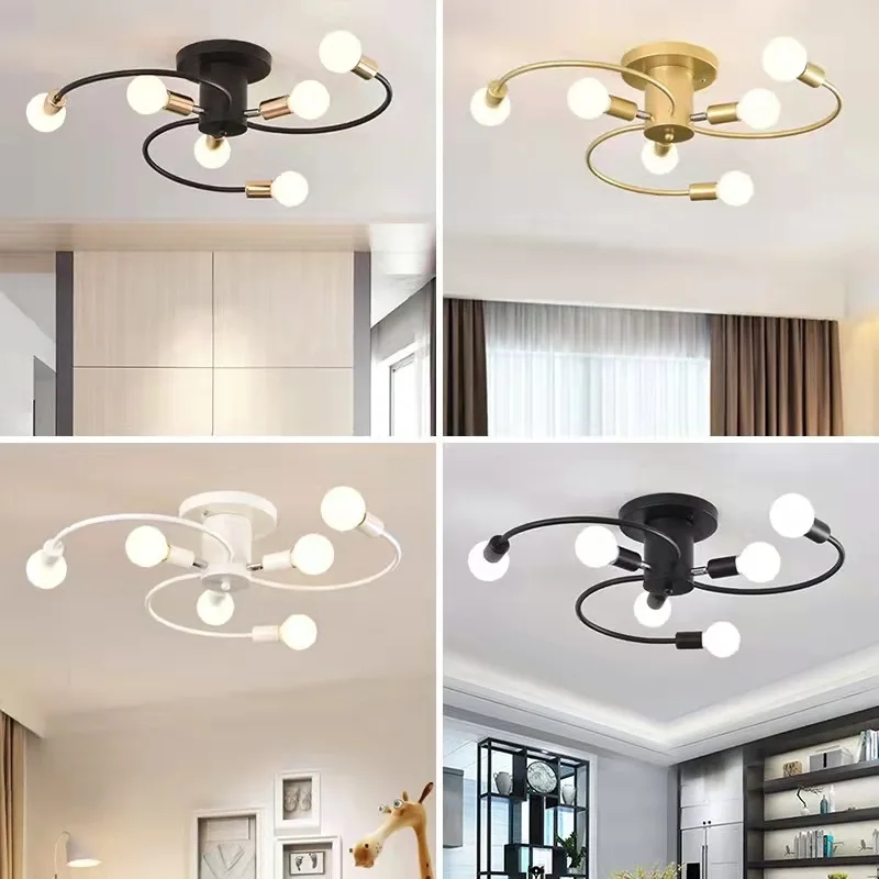 Household-E27-Iron-Ceiling-Chandelier-Lamp-Modern-Style-Ceiling-Lamp ...