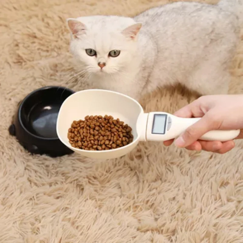 Pet-Dog-Food-Scale-Spoon-LCD-Display-Cat-Feeding-Bowl-Measuring-Meter ...