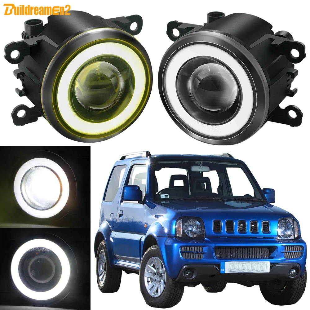 2-X-30W-Car-LED-COB-Angel-Eye-Fog-Light-Assembly-For-Suzuki-Jimny-FJ ...